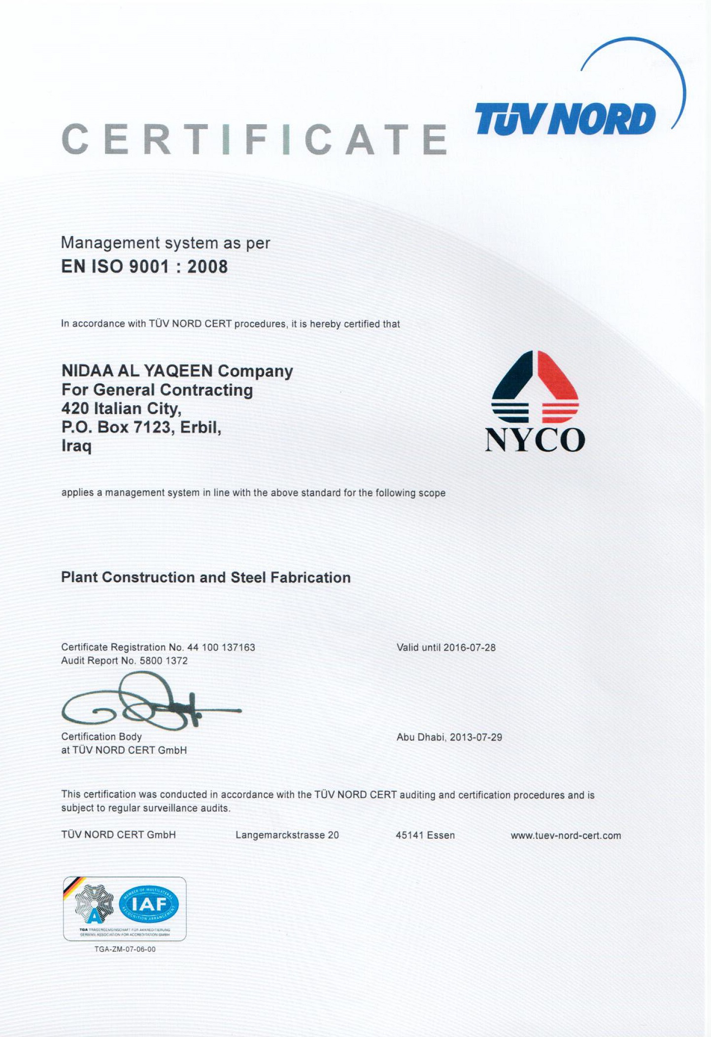 NYCO Group - Construction Inspection & Engineering services