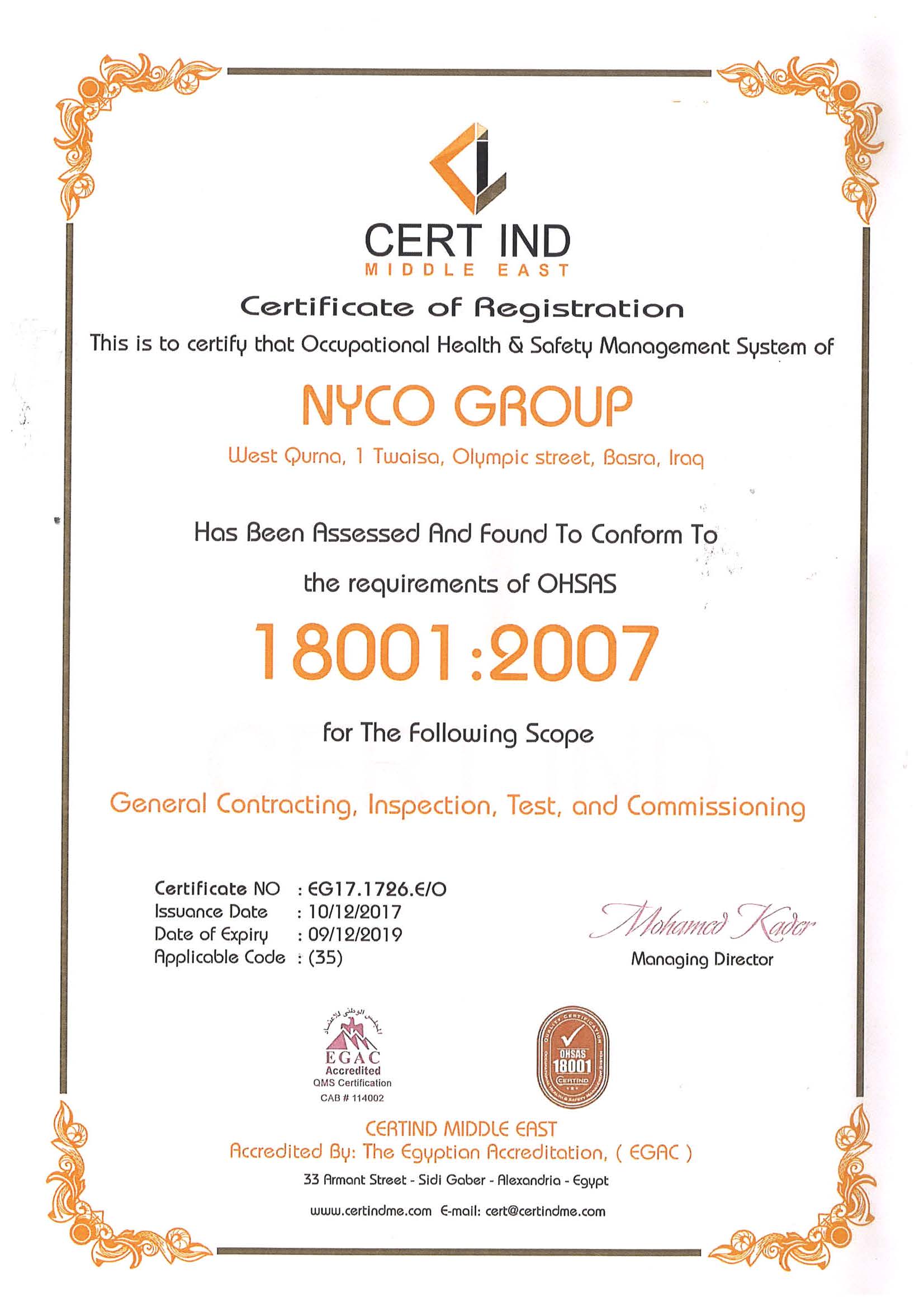 NYCO Group - Construction Inspection & Engineering services